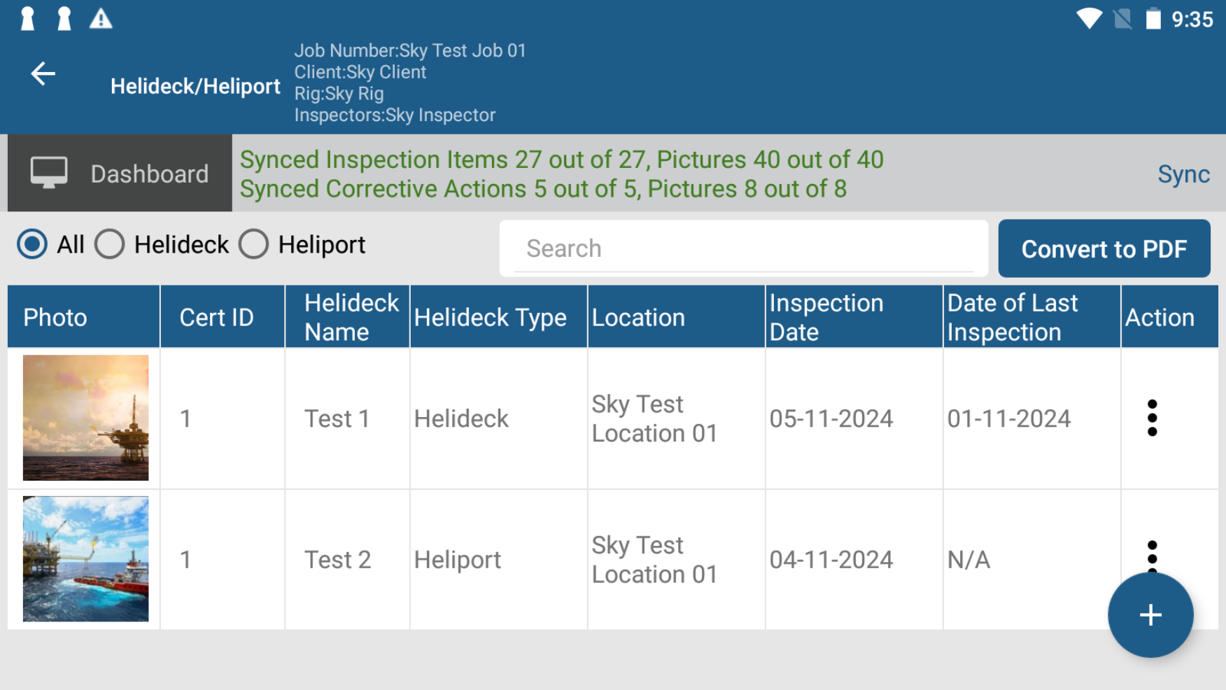 Helideck and Heliport Inspections Checklist - inspectionstrack