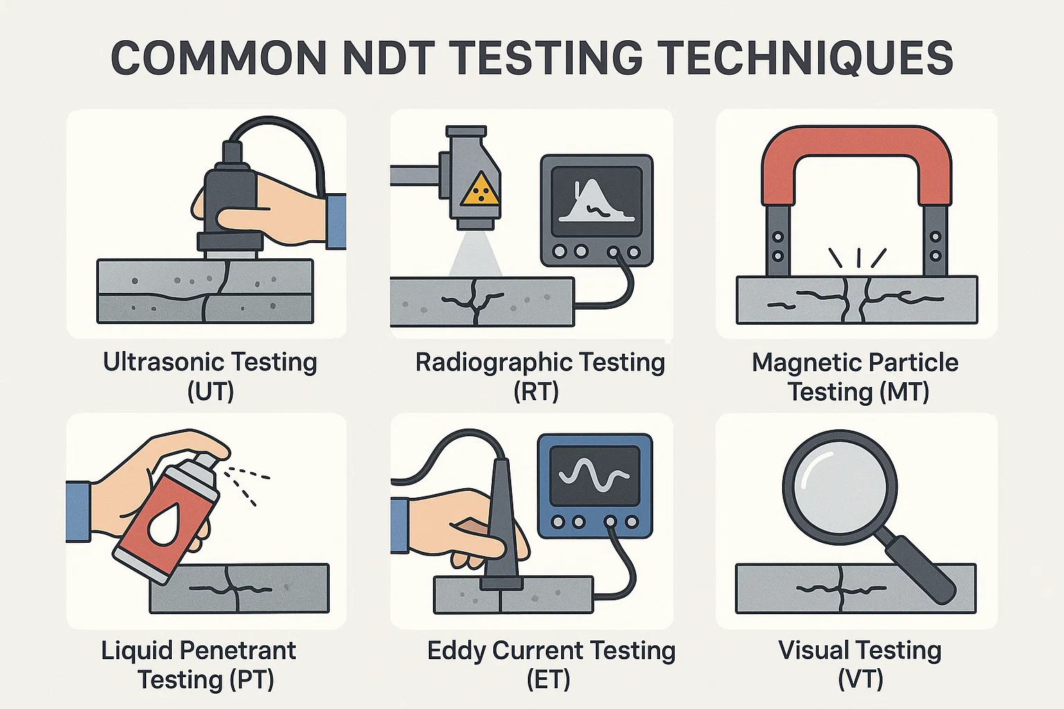 NDT Testing Techniques in Oil and Gas Industry - inspectionstrack